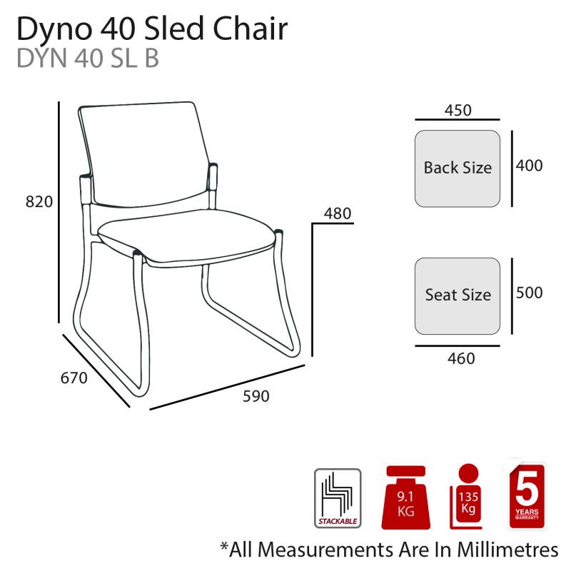 Dyno 40 Sled Chair