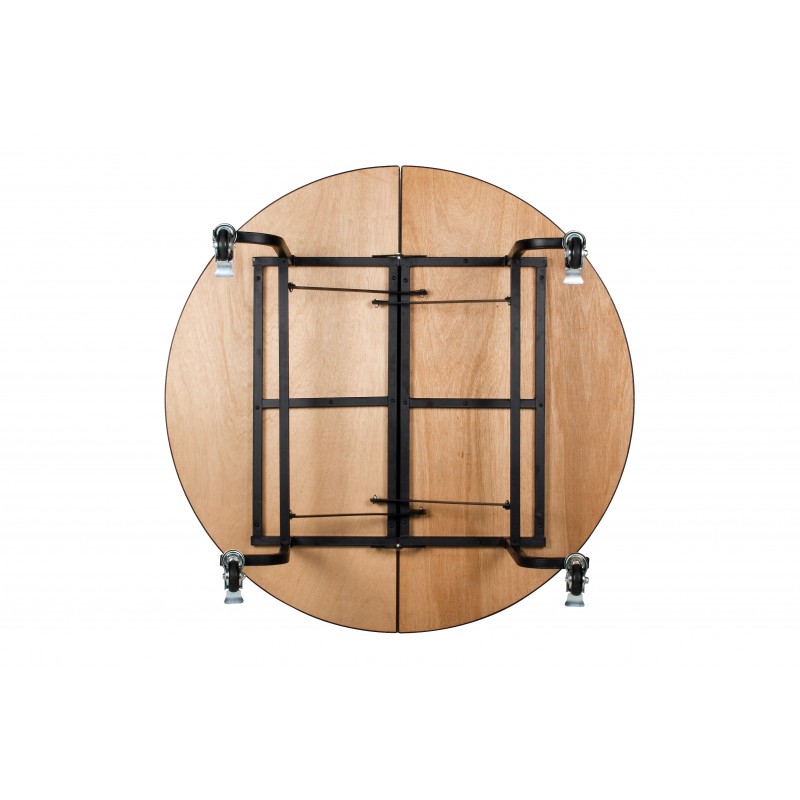 Flip Up & Folding Half Circle Round Table